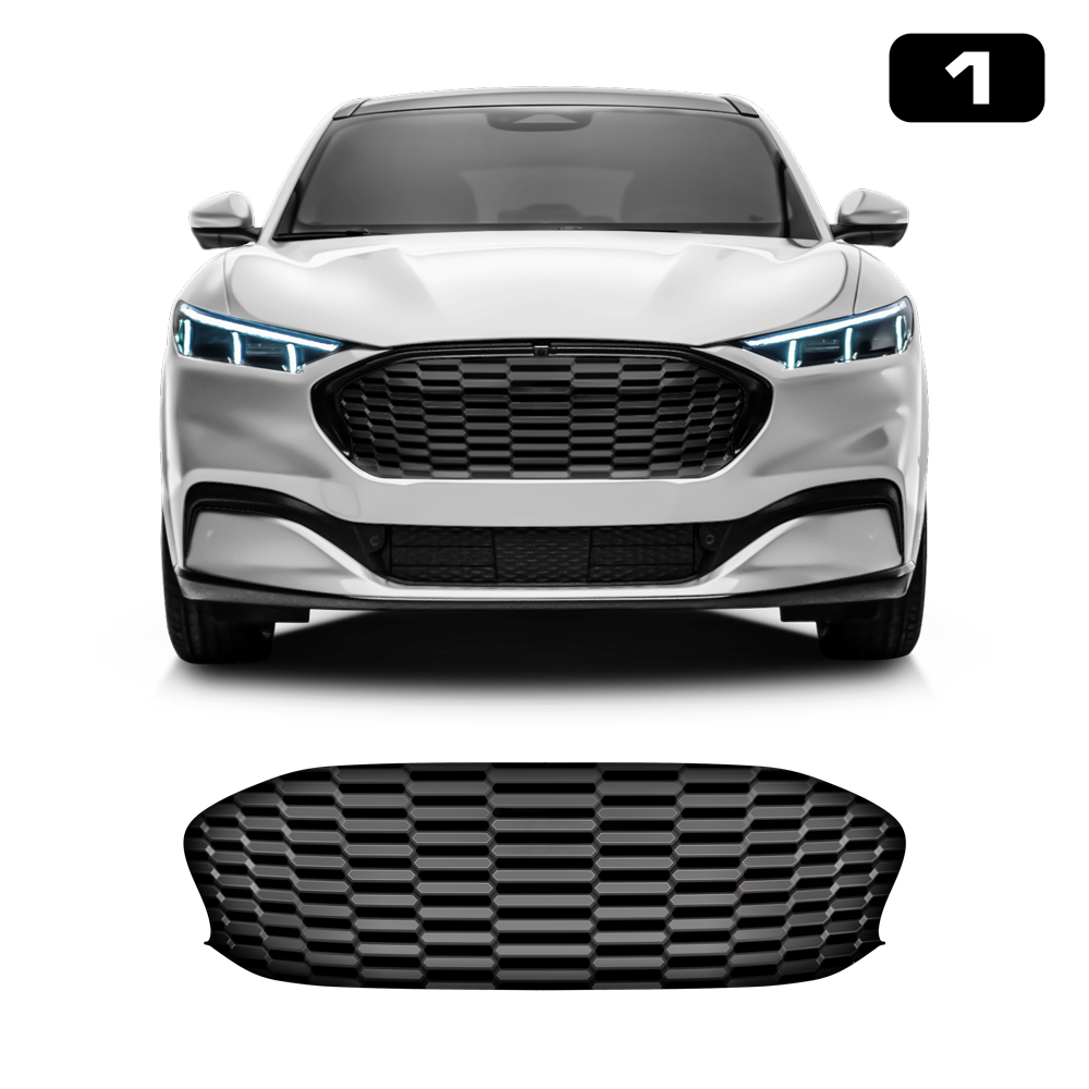 Front Grill Imitation Decal, designed to fit Mach-E 2021 2022 2023 2024 2025 | autodesign.shop