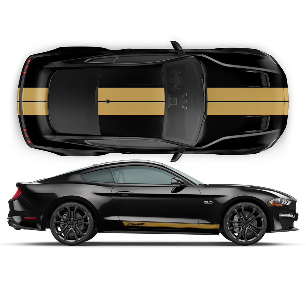 Racing Stripes set, for Mustang 2015 - 2017– autodesign.shop