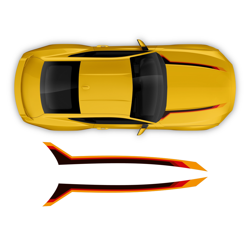 Gradient design decals set, for Ford Mustang 2024 (Gen7)– autodesign.shop