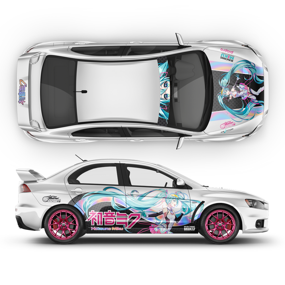 ITASHA Racing Miku 2021 Anime Style Decals, for any Car Body ...