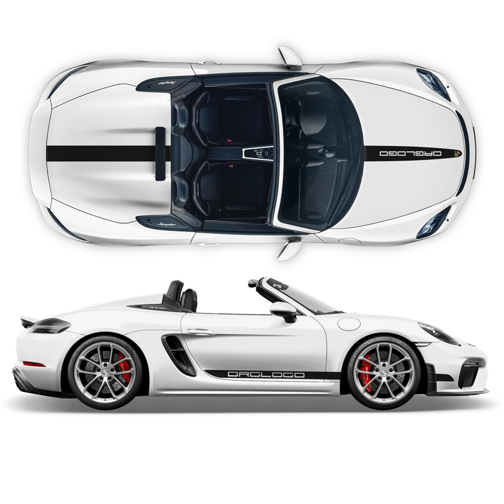 Racing Decals set in one color, for Spyder 2005 - 2020– autodesign.shop