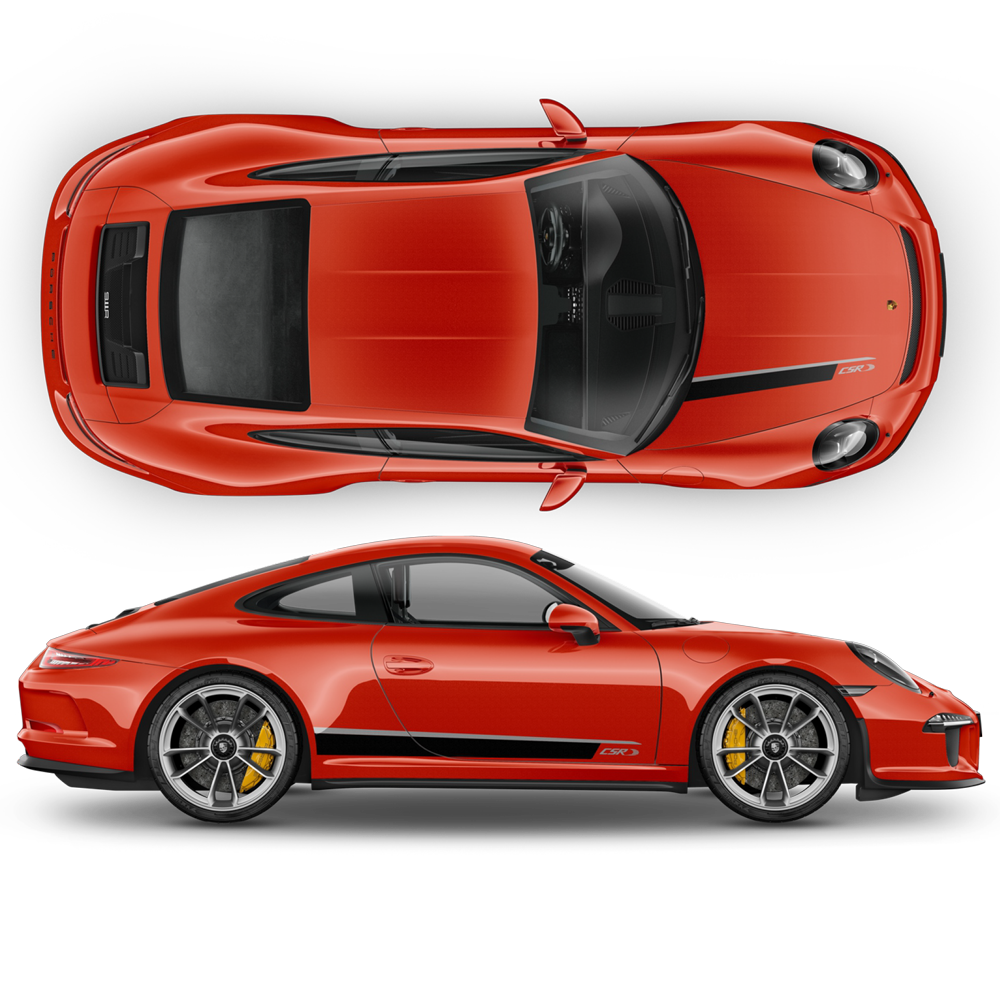 CSR RACING STRIPES Graphic Decals Set, Carerra | autodesign.shop