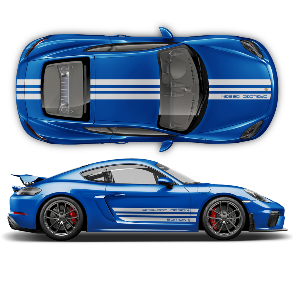 Porsche Design Edition 1 Racing stripes set, Cayman / Boxster 2005 ...
