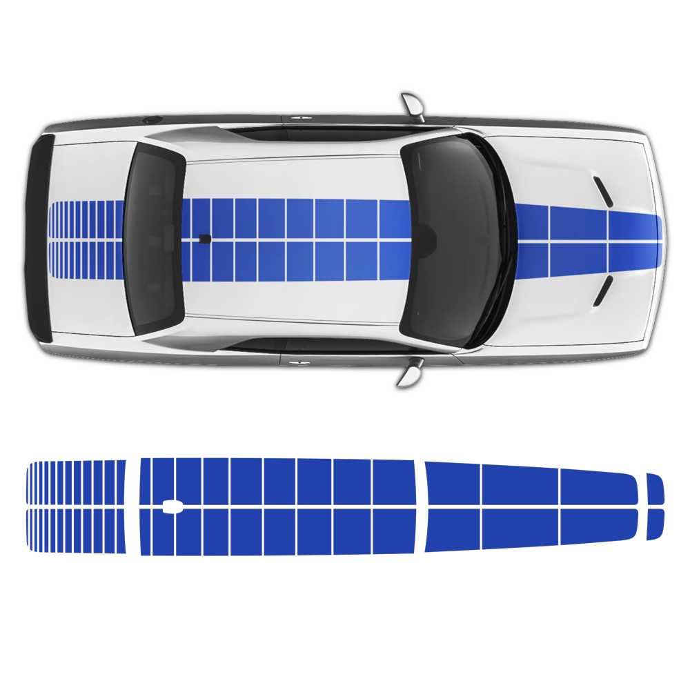 PULSE Rally Top stripes for Hood/Roof/Trunk, Dodge Challenger 2009 ...