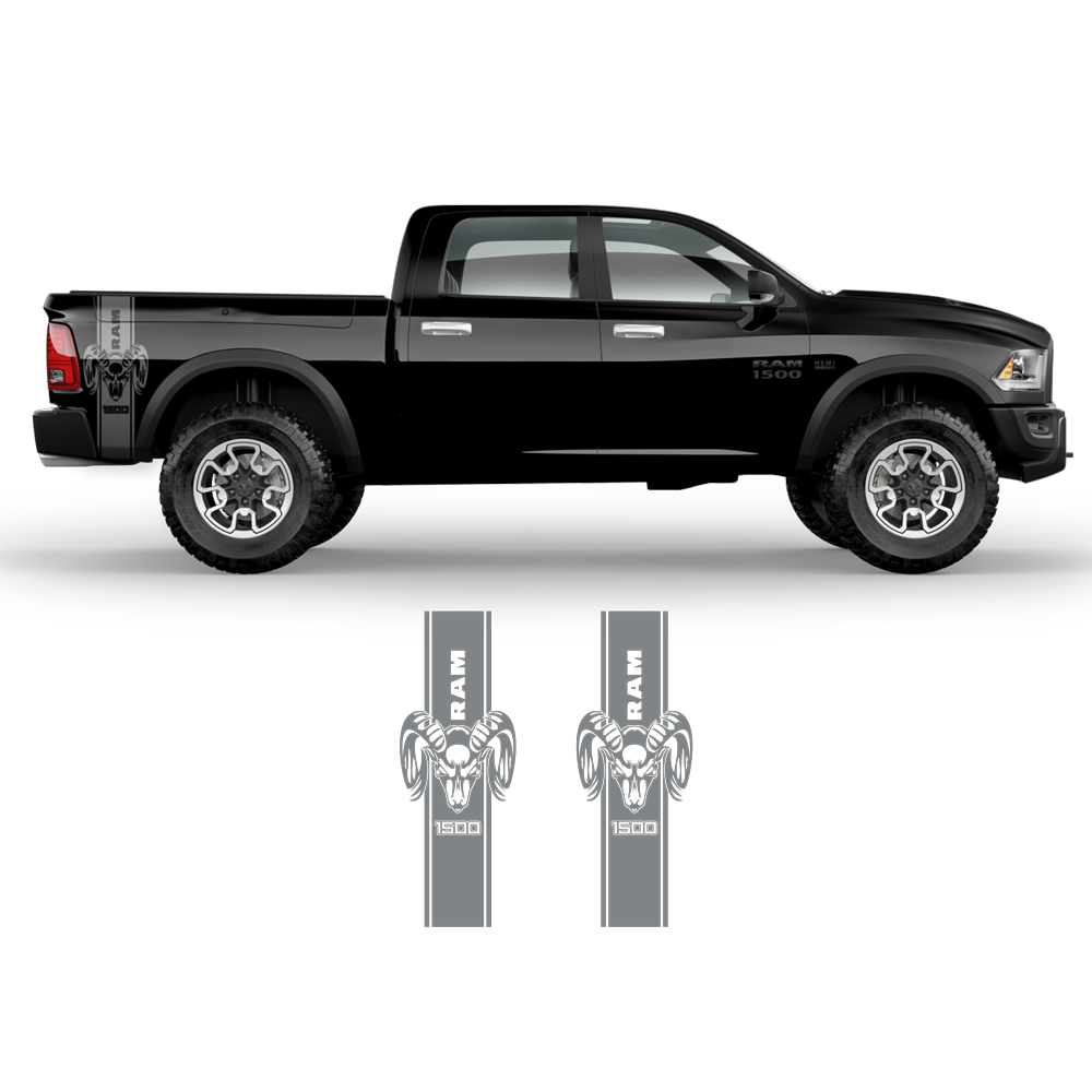 1500 RAM Vertical Graphic decals, for Dodge RAM | autodesign.shop