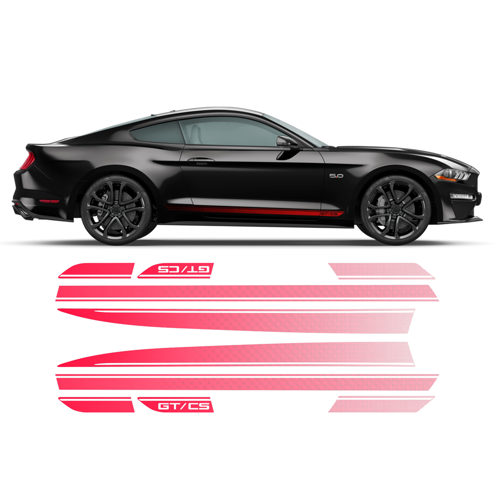 California Special GT/CS Faded Rocker Stripes, for Ford Mustang 2015 ...