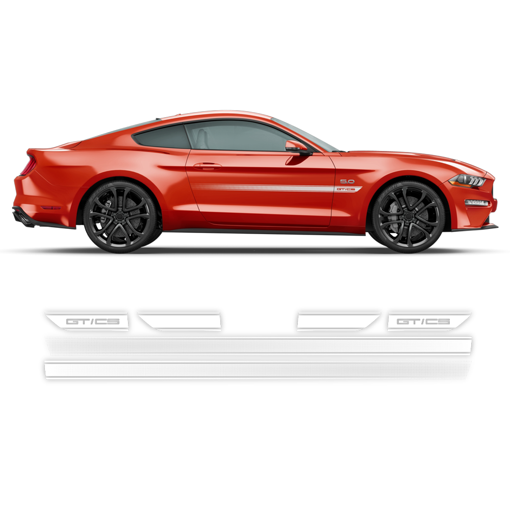 California Special GT/CS Rocker Panel Stripes, for Ford Mustang 2018 ...
