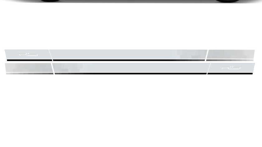 Roush RS / RS1 / RS2 / RS3 faded rocker stripes, Ford Mustang 2010 ...