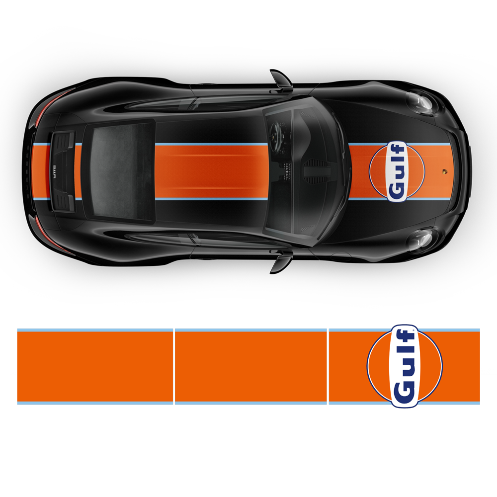 GULF Le Mans Racing Stripes set, Carrera 1999 - 2023 | autodesign.shop