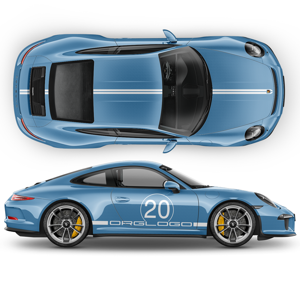 Heritage China Edition Graphic Decals Set, for Carrera / Carrera Turbo ...
