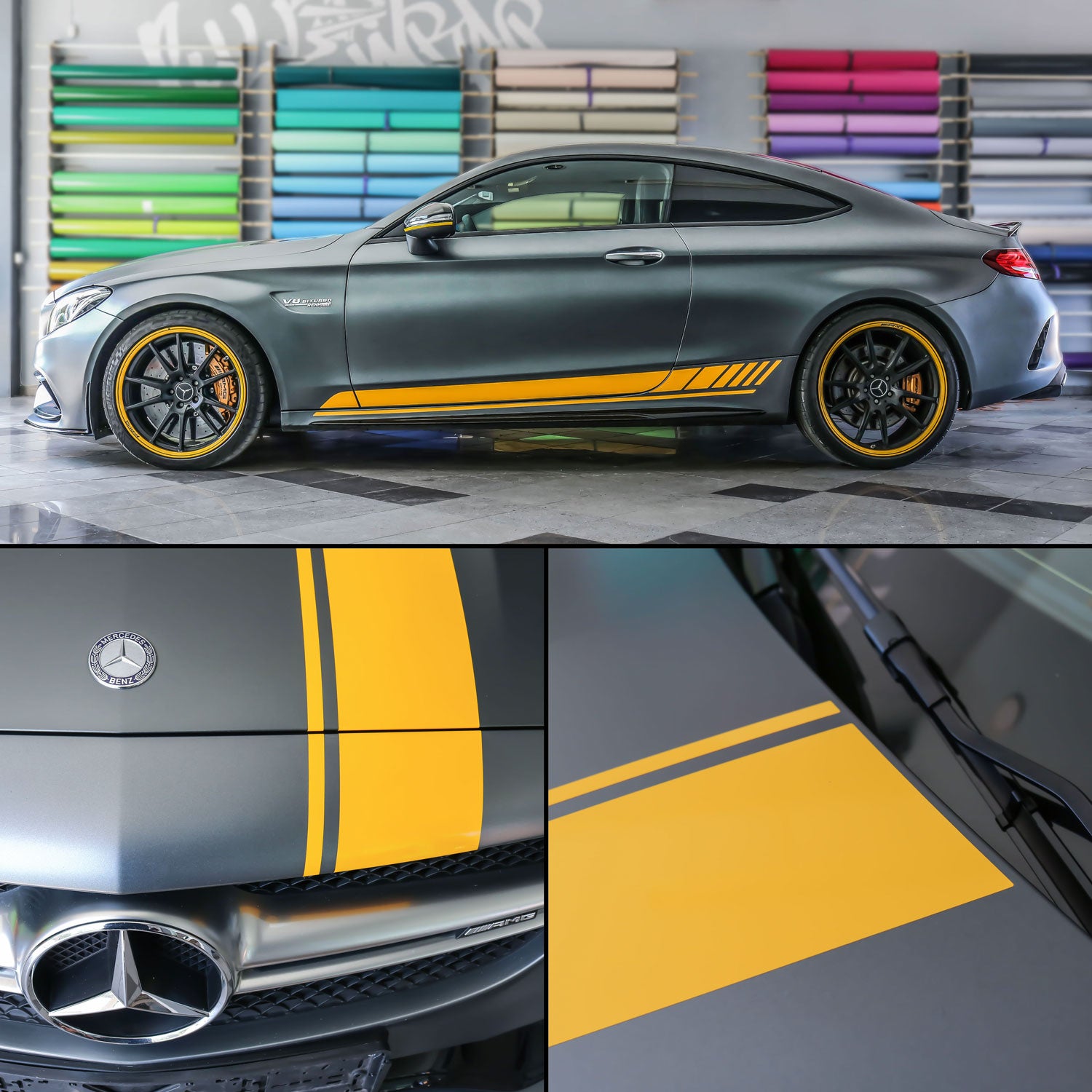 MB Racing stripes AMG C class edition 1– autodesign.shop