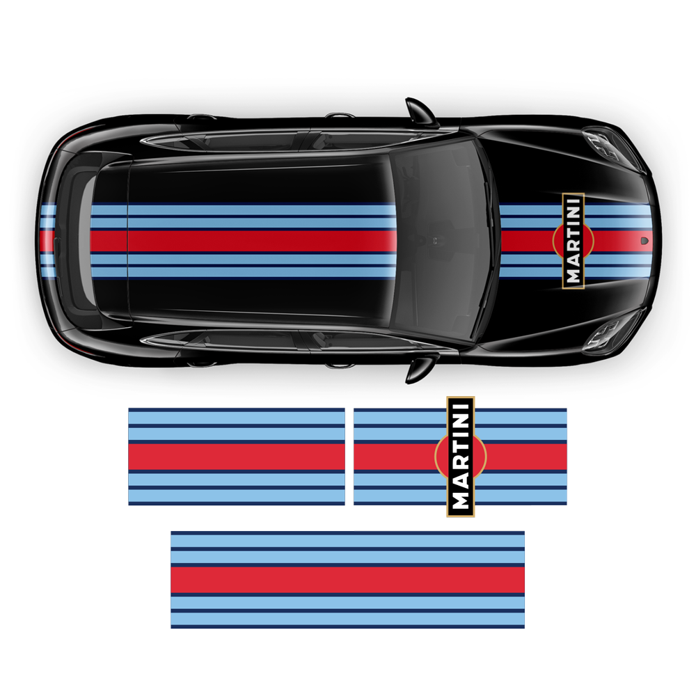Martini Racing Stripes, for Cayenne / Macan | autodesign.shop