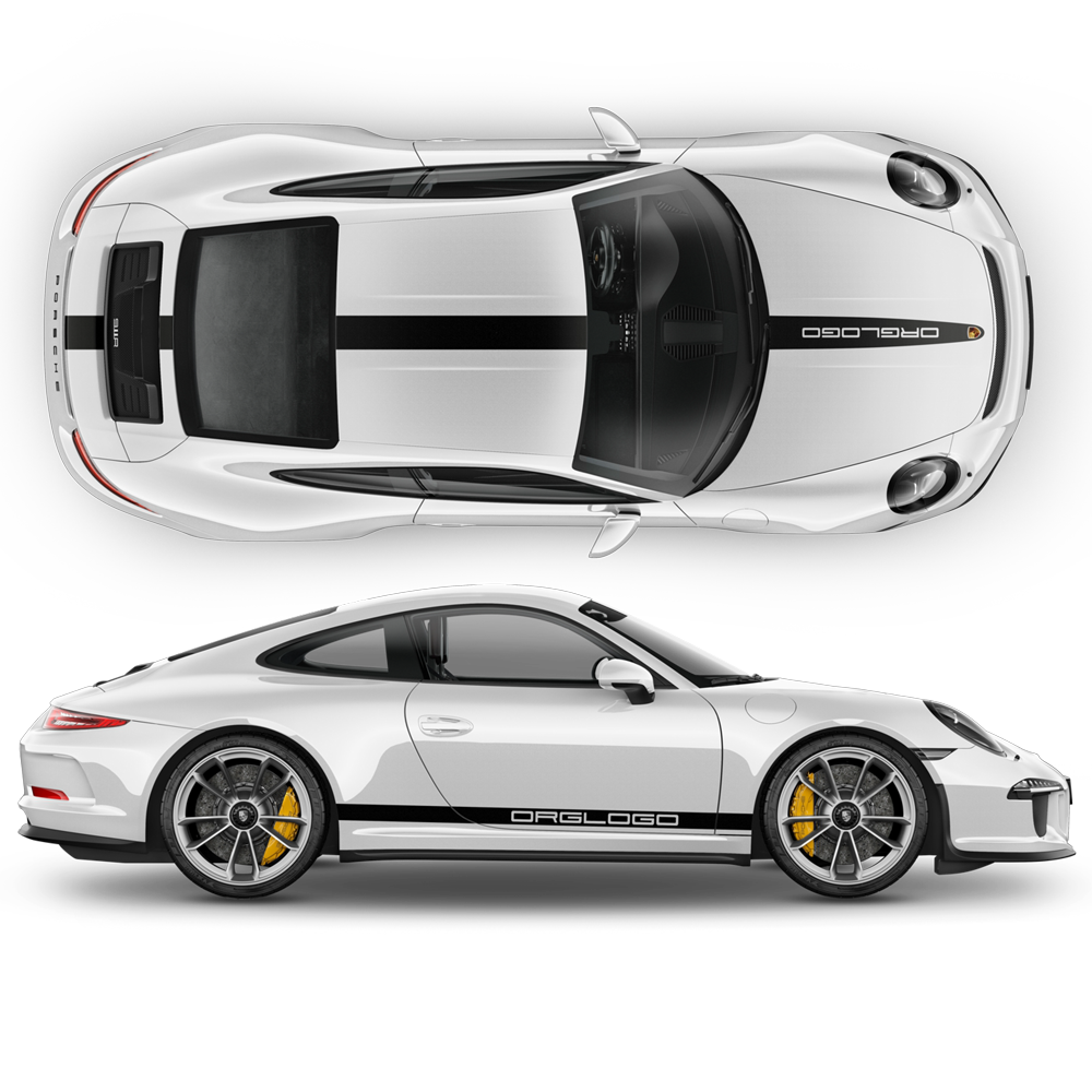Racing Decals set in one color, Carrera | autodesign.shop