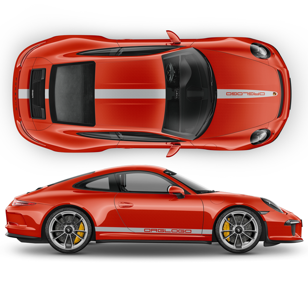 Racing Decals set in one color, Carrera– autodesign.shop