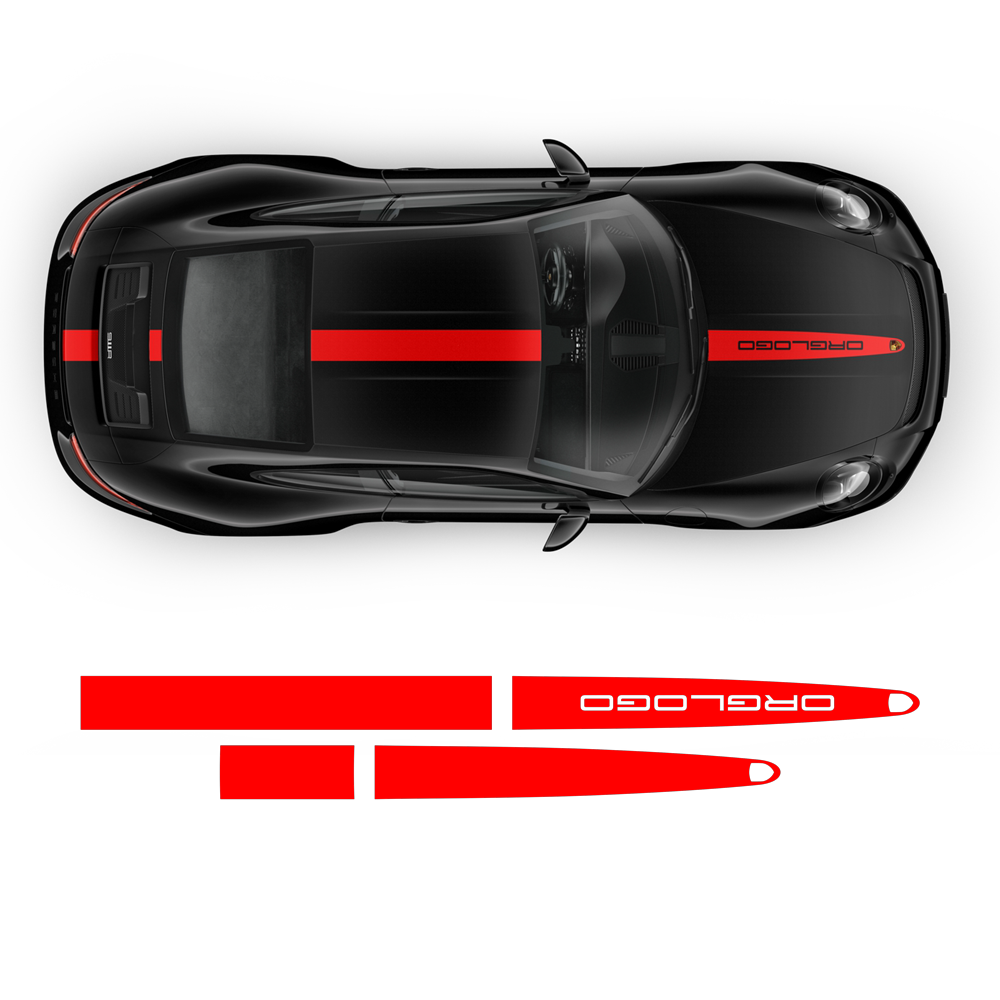 Racing Decals set in one color, Carrera– autodesign.shop