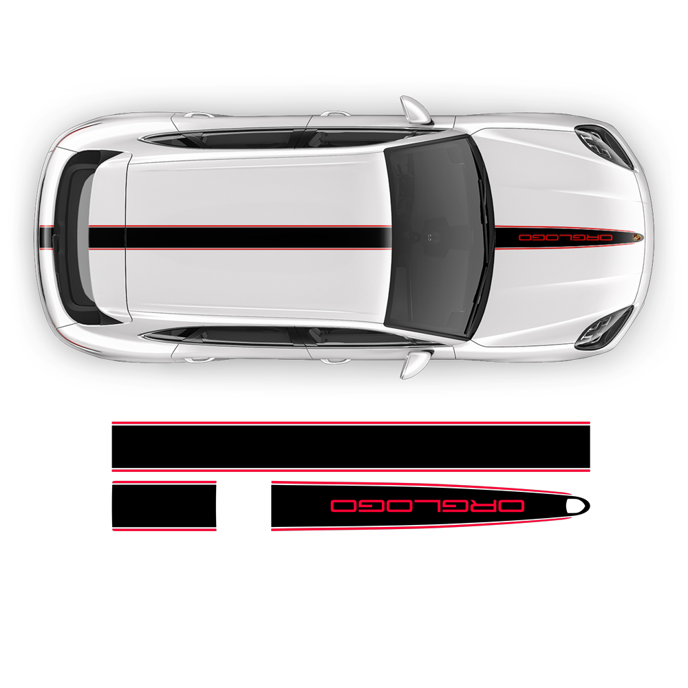Racing Decals Set in Two Colors, for Porsche Cayenne / Macan ...