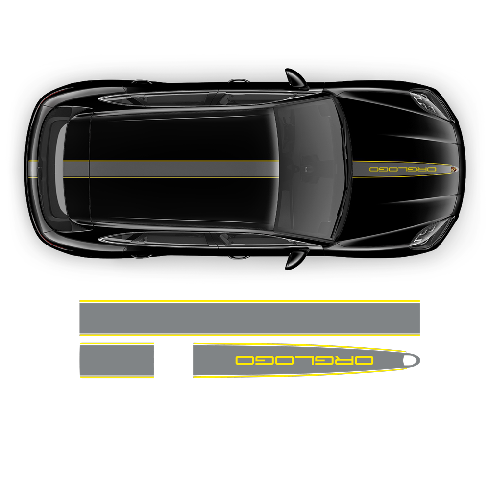 Racing Decals Set in Two Colors, for Porsche Cayenne / Macan ...
