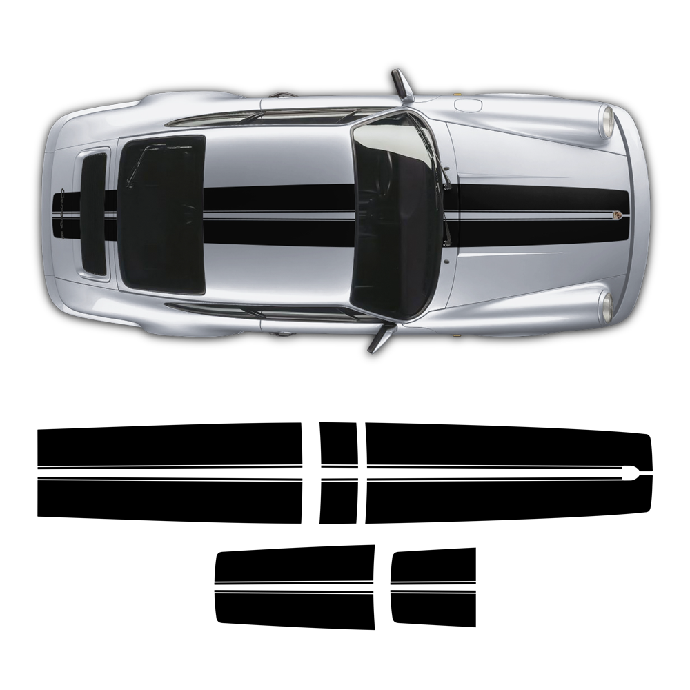 Exclusive Contoured Double Stripes Over The Top, for Classic Carrera ...